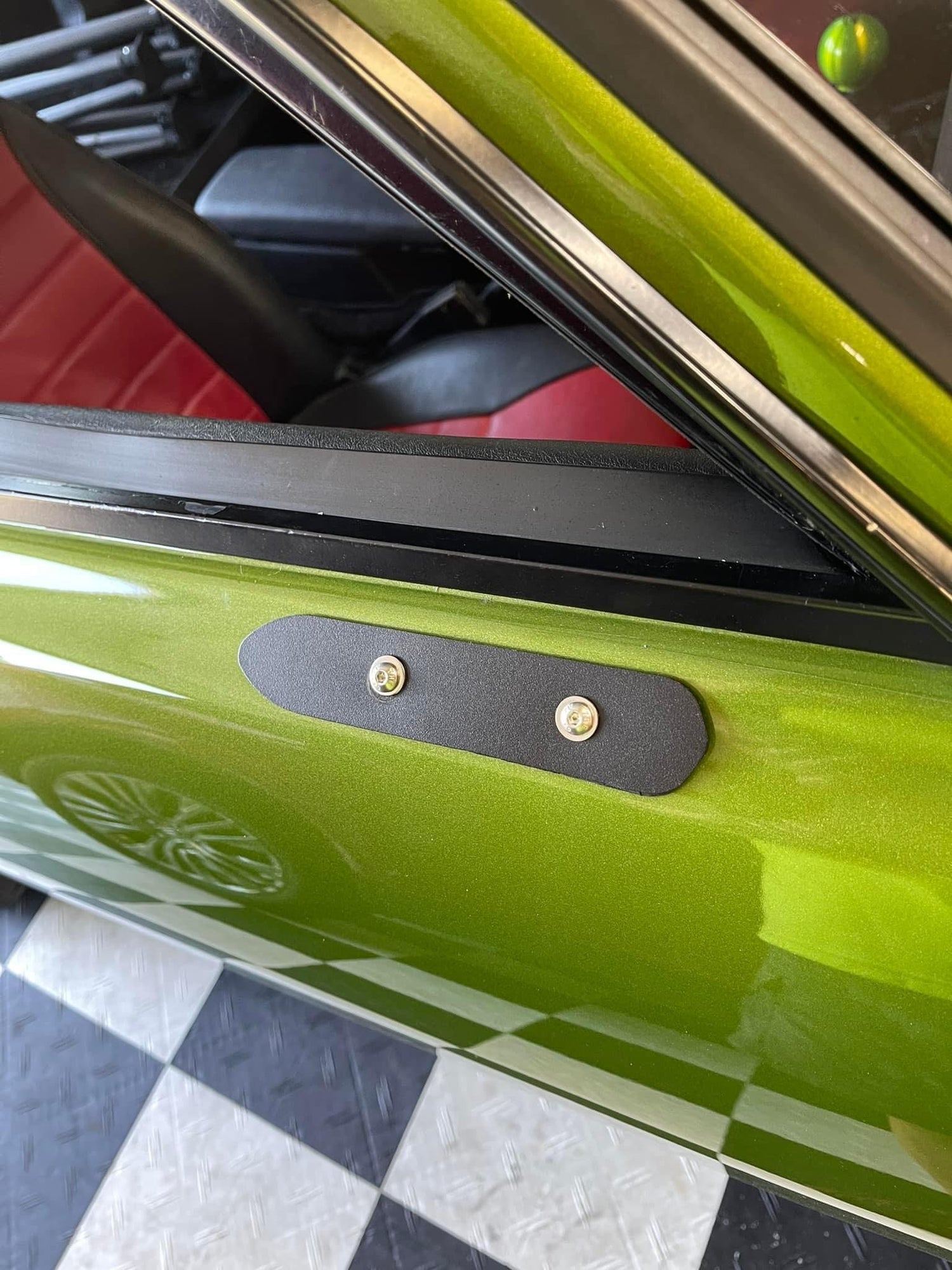 240z Door Mirror Plate